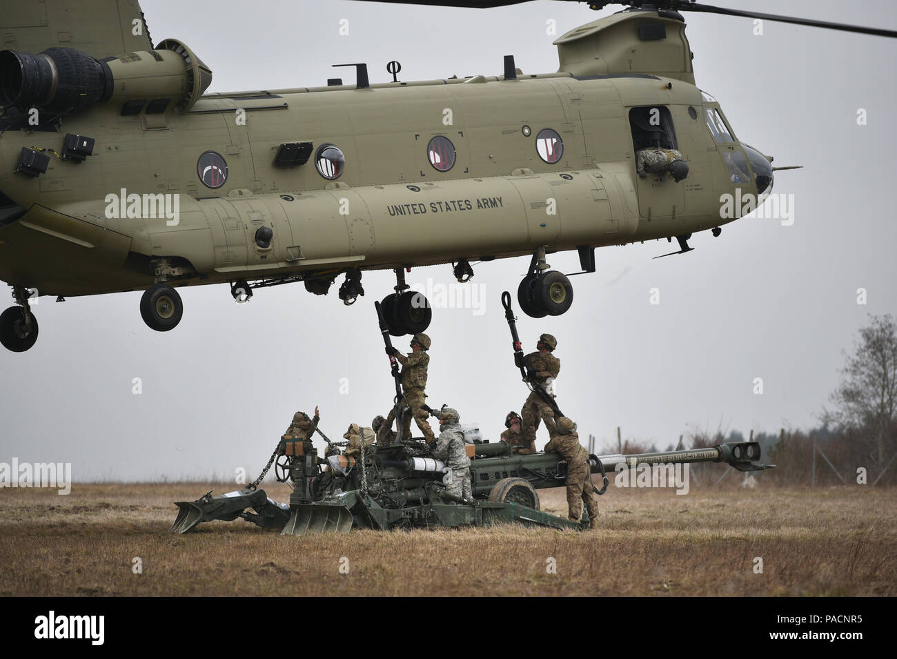 Troopers assigned to Archer Battery, Field Artillery Squadron, 2nd Cavalry Regiment, with ...