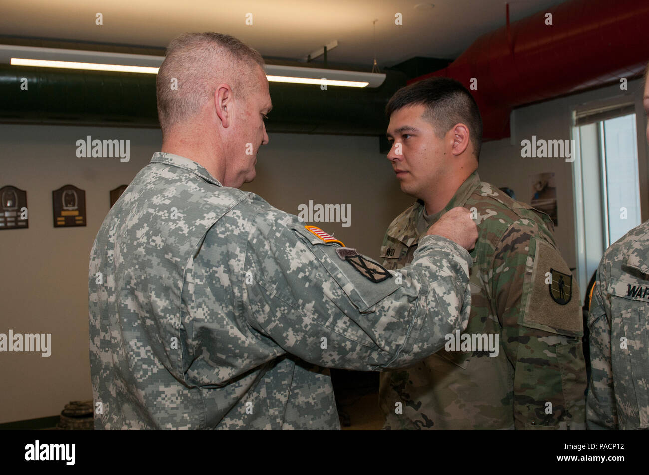 U.S. Army Brig. Gen. Michael Heston, land component commander, Vermont ...