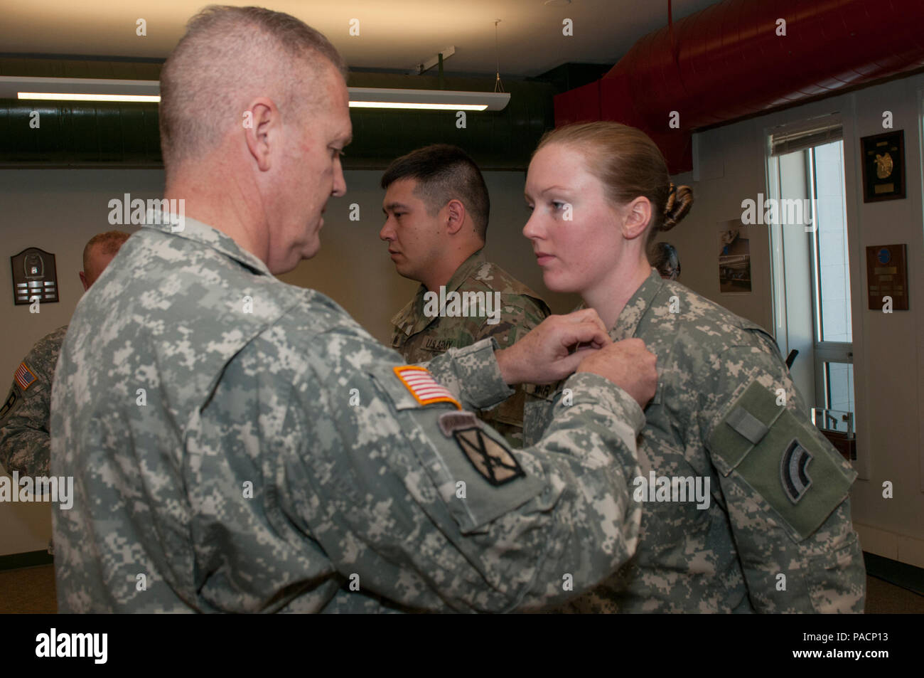 U.S. Army Brig. Gen. Michael Heston, land component commander, Vermont ...