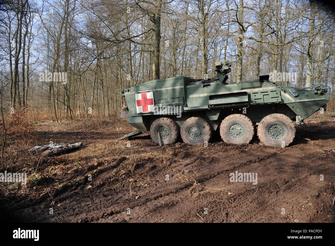 A M1133 Stryker, Medical Evacuation Vehicle of the 2nd Stryker Cavalry ...