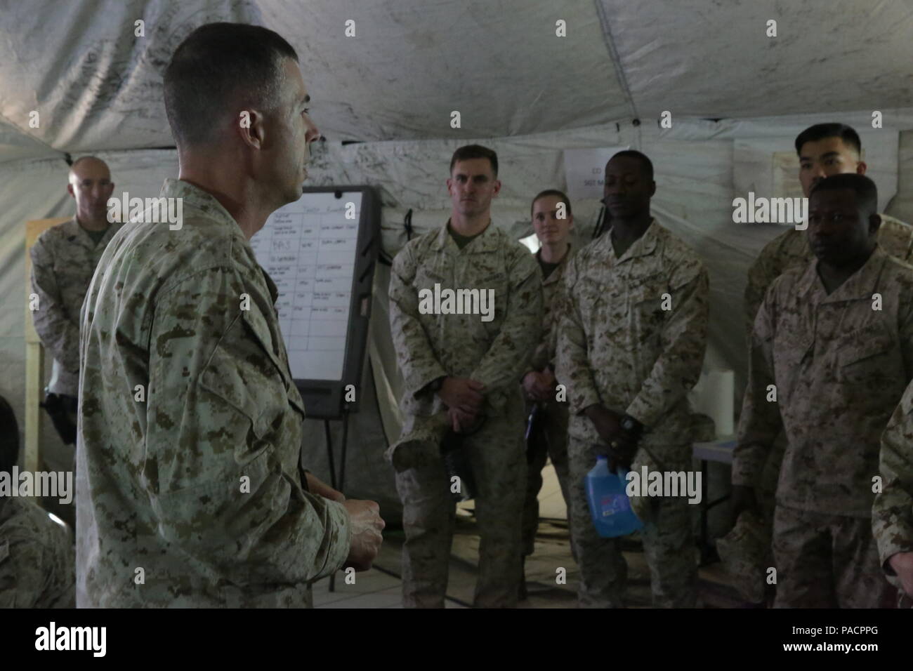 U.S. Marine Corps Lt. Col. John Flynn, Commanding Officer, Marine Wing ...