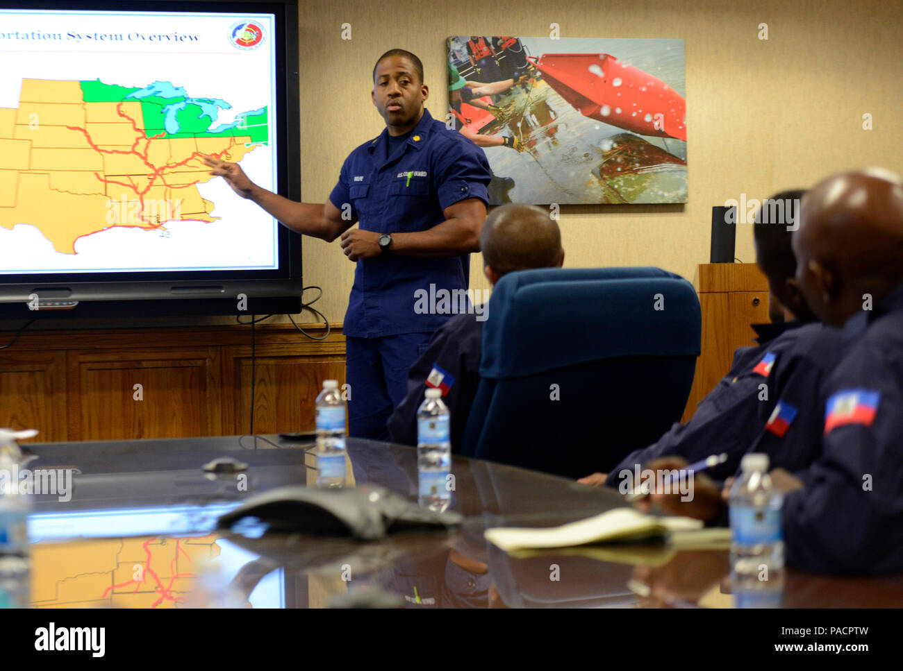 Cmdr. Michael Wolfe provides an overview of the 8th District river ...