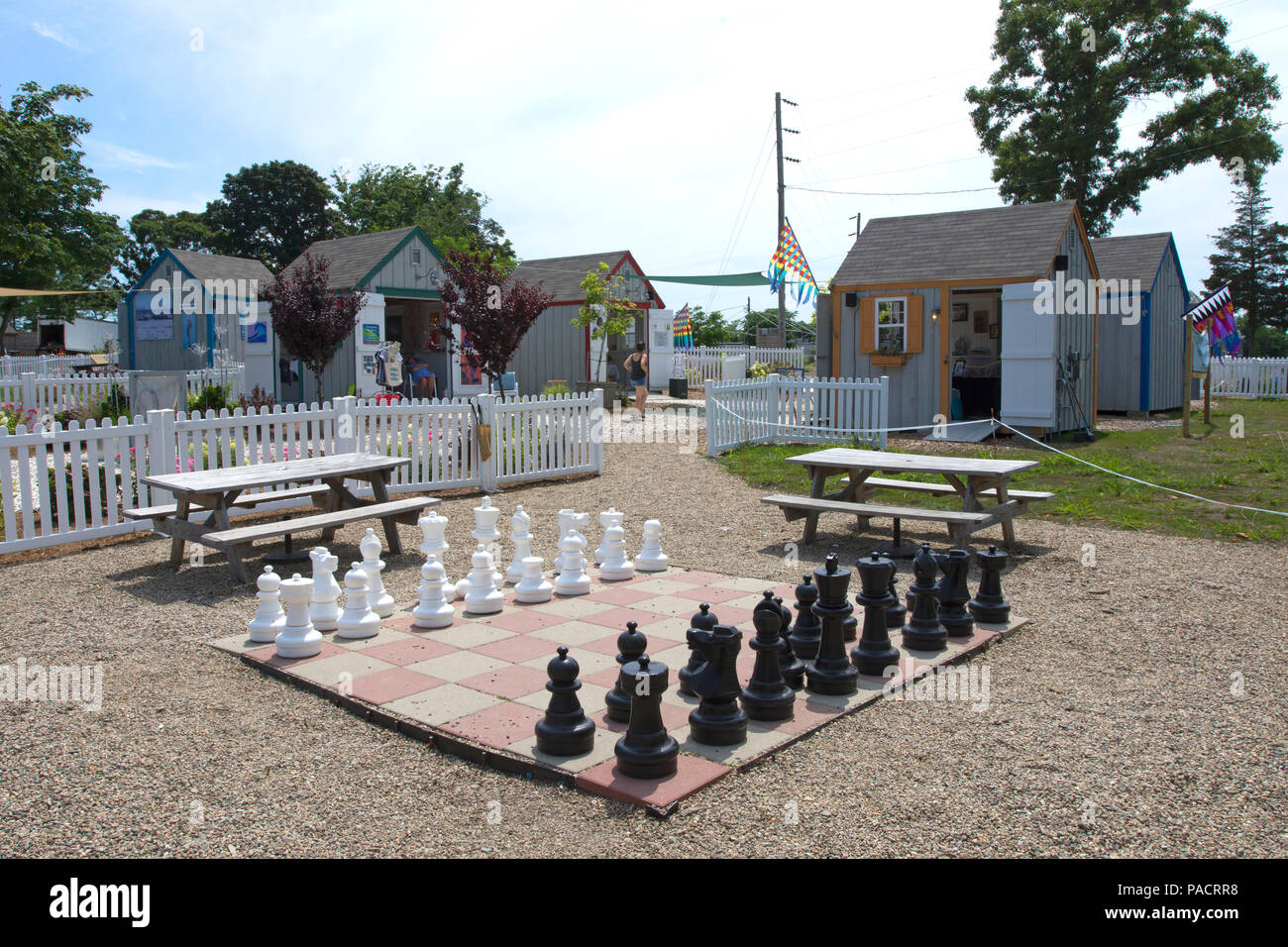 A village of artists cottages in Orleans, Massachusetts, on Cape Cod ...