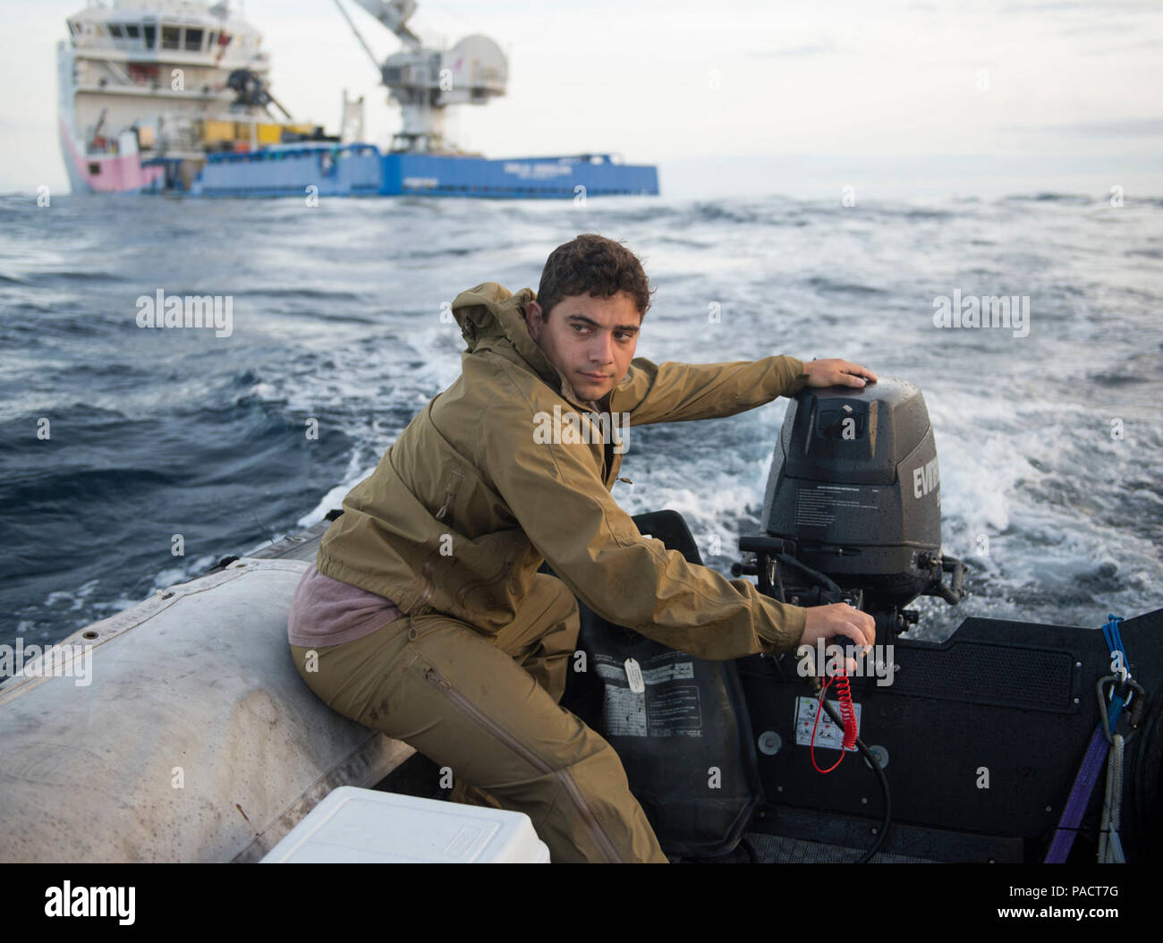 ATLANTIC OCEAN (Aug. 16, 2017) A Sailor assigned to Explosive Ordnance ...