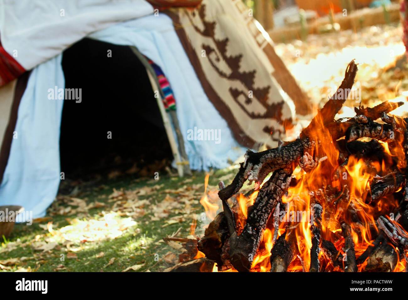 MENDOZA, ARGENTINE, April 27, 2013. Temazcal in Mendoza, it is a steam ...