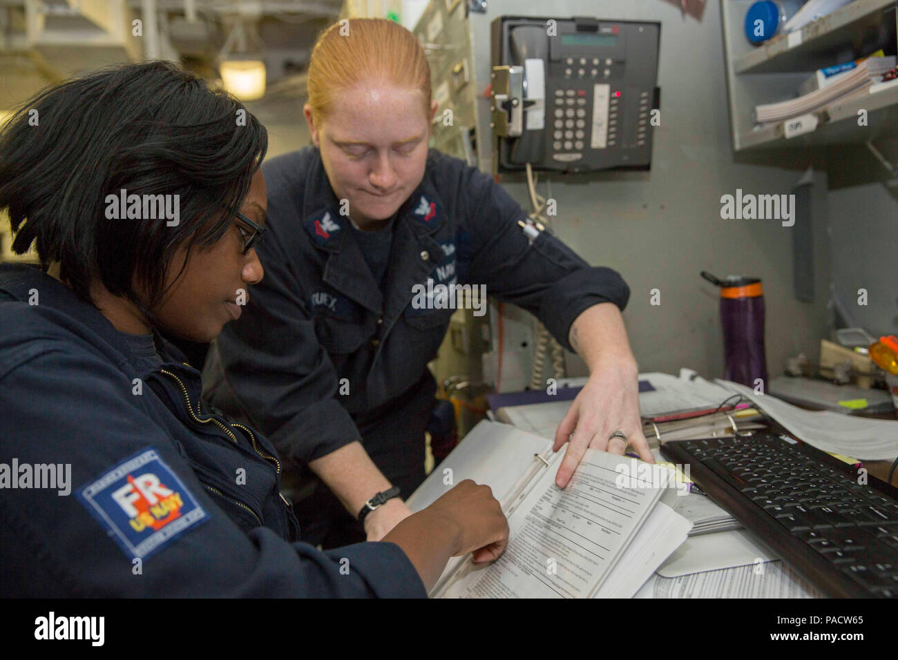 160319-N-TT202-095 RED SEA (March 19, 2016) Interior Communications ...