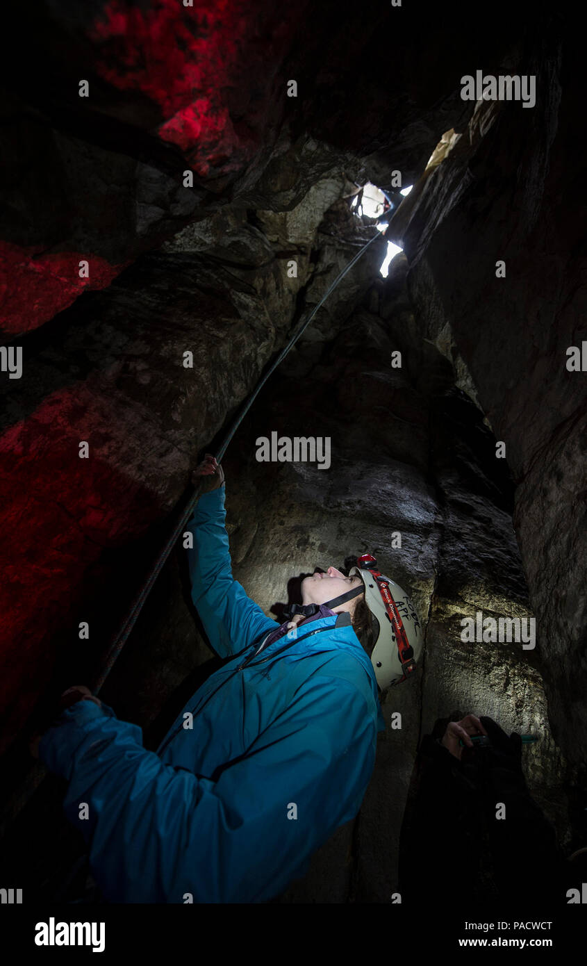 Hanna Rice, a U.S. Military Outdoor Recreation (ODR) guide, manages a ...