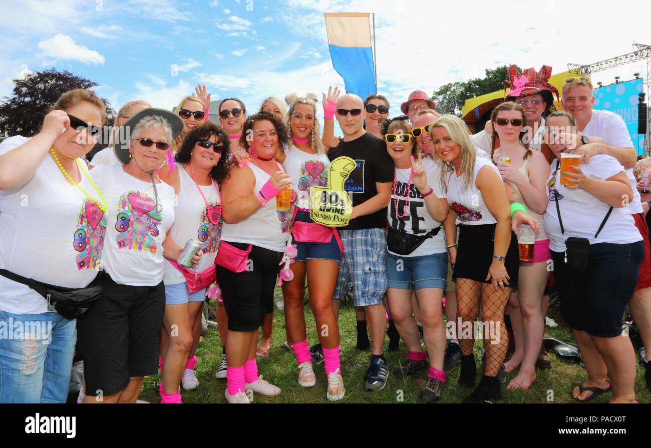 The Rewind 80,s Music Festival,kicks off at Scone palace Scotland Perth ...