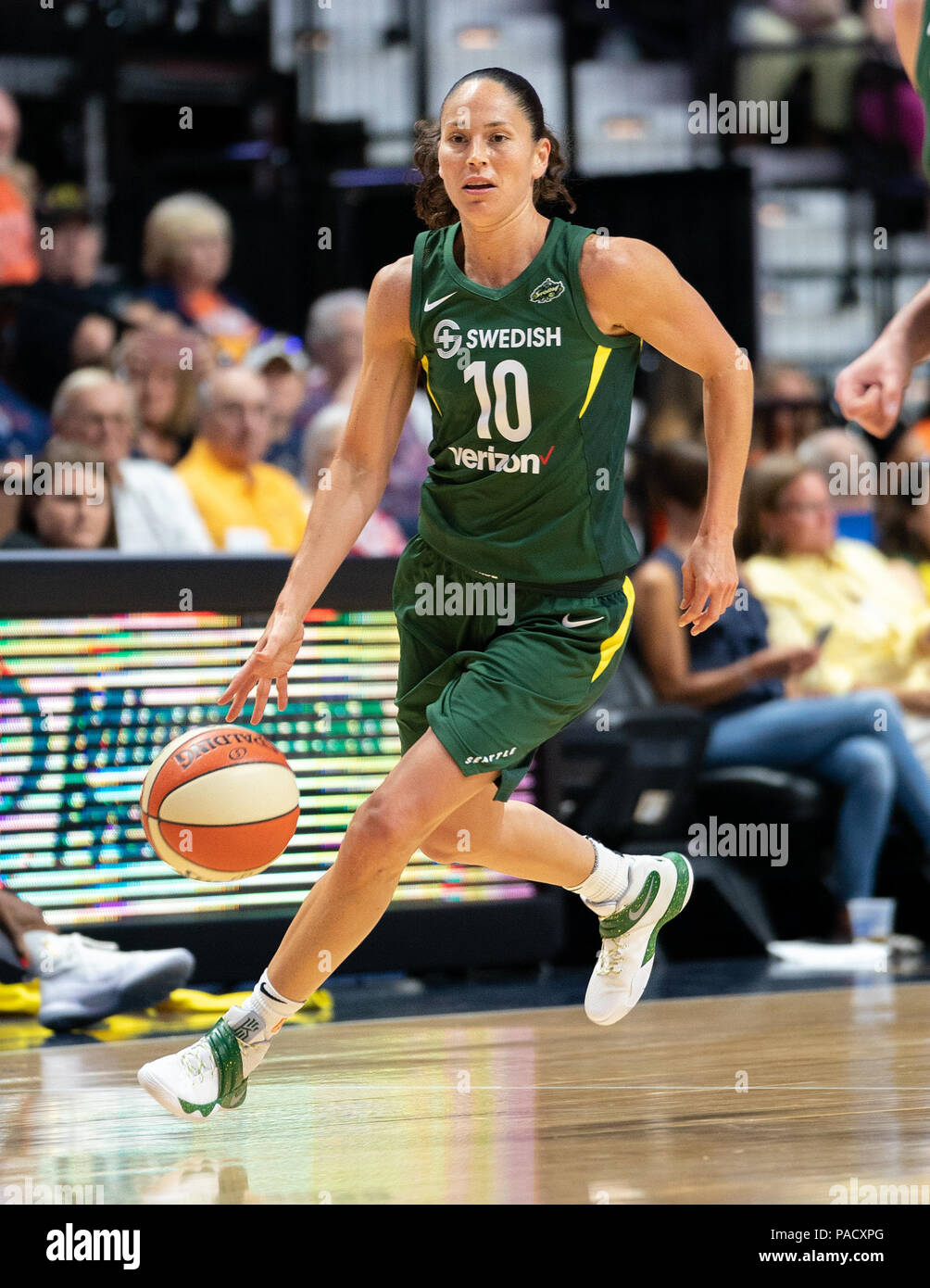 Connecticut, USA. 20 July 2018. Seattle Storm guard Sue Bird (10 ... Connecticut, USA. 20 July 2018. Seattle Storm guard Sue Bird (10 ...
