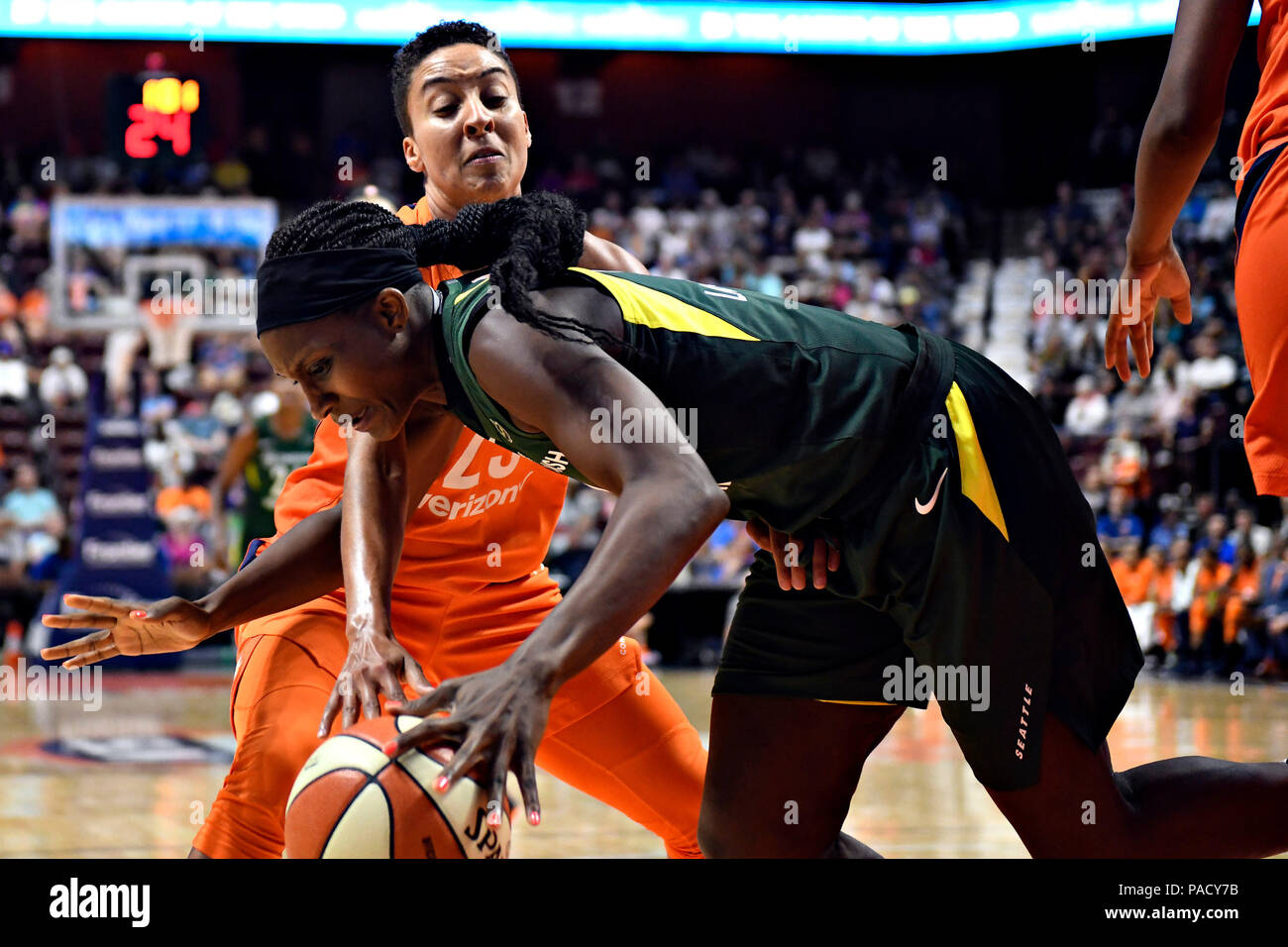 Connecticut, USA. 20th July, 2018. Seattle Forward, Crystal Langhorne ...