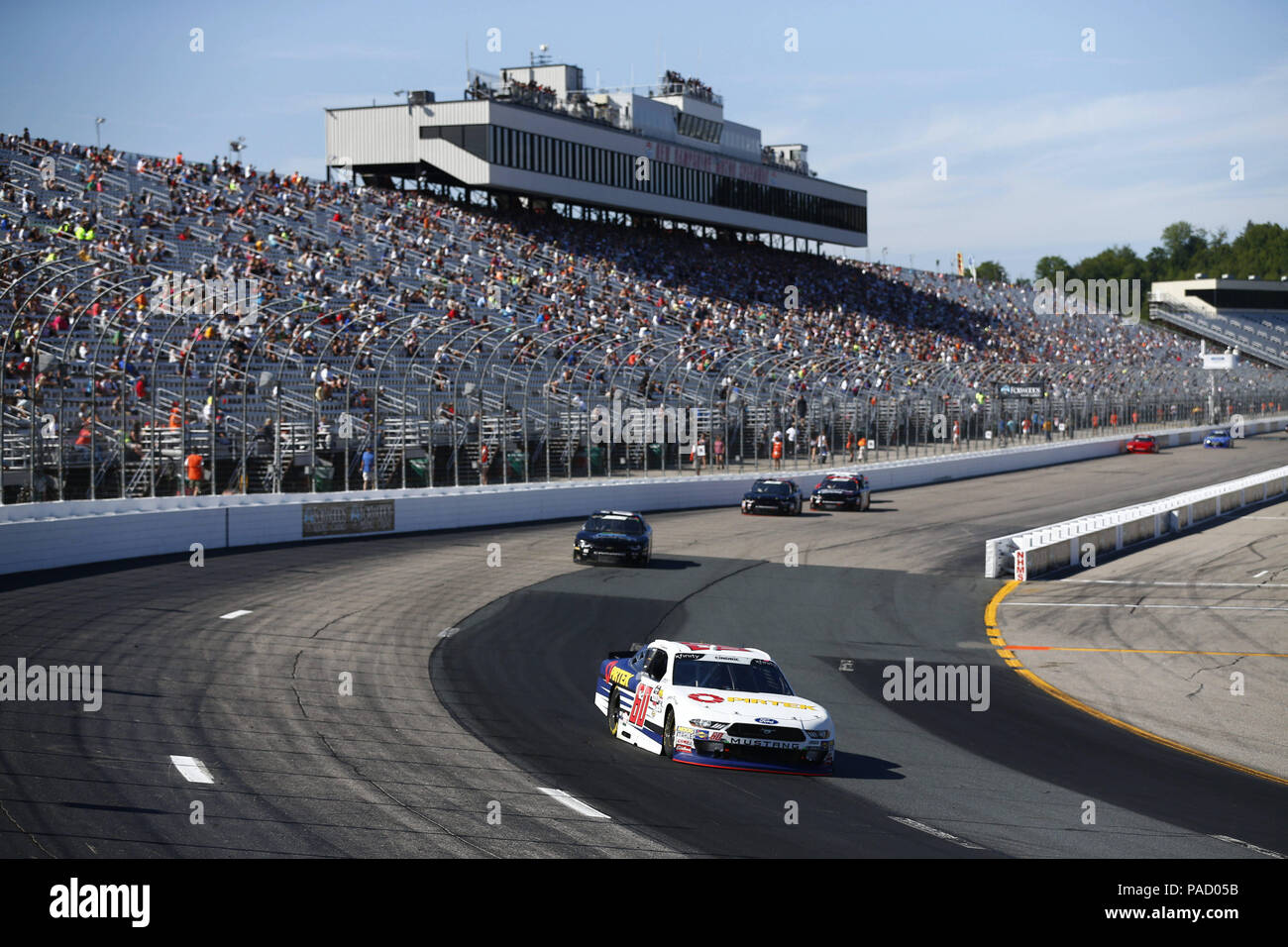 Loudon, New Hampshire, USA. 21st July, 2018. Austin Cindric (60) brings ...