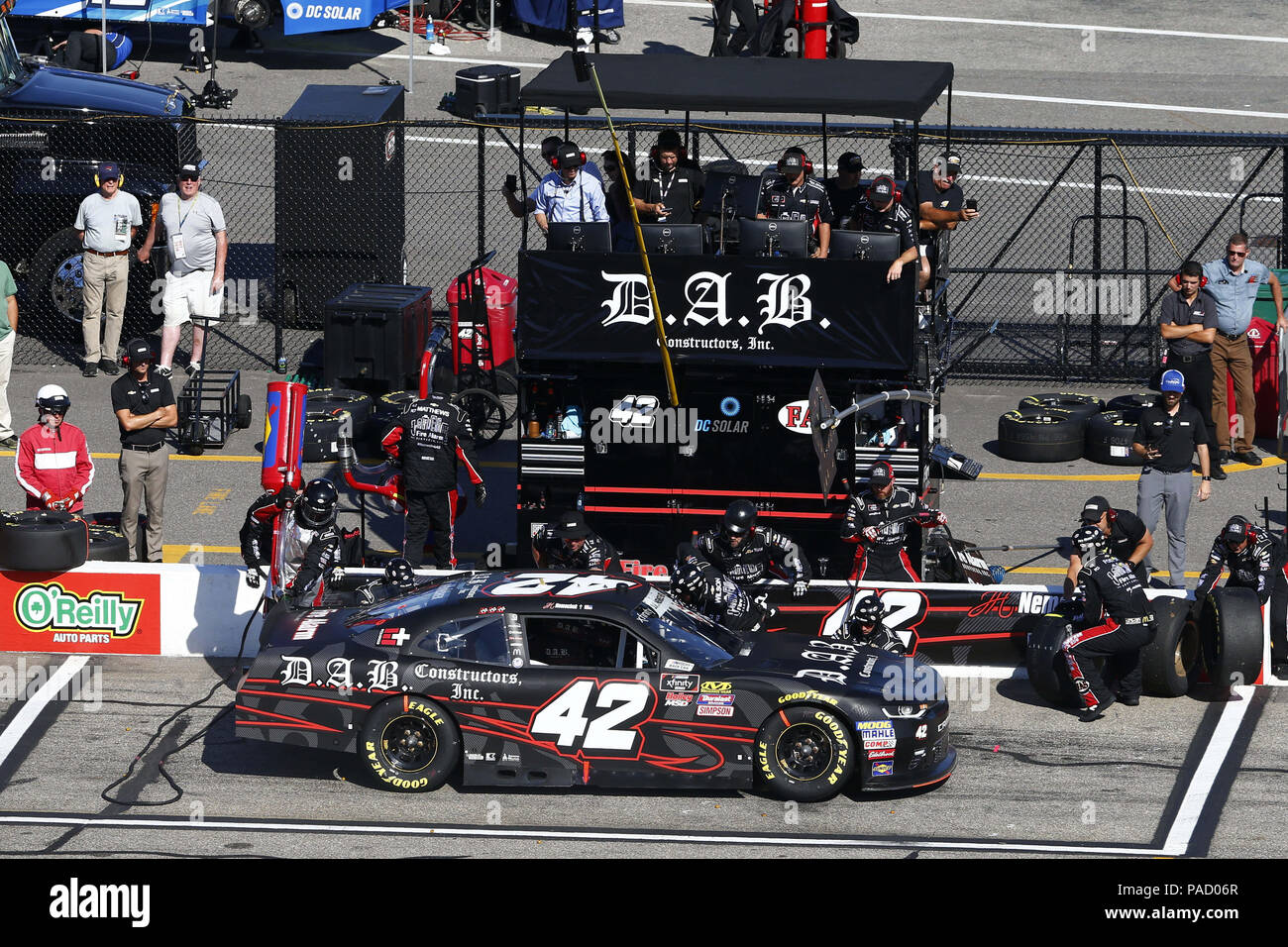 Loudon, New Hampshire, USA. 21st July, 2018. John Hunter Nemechek (42 ...