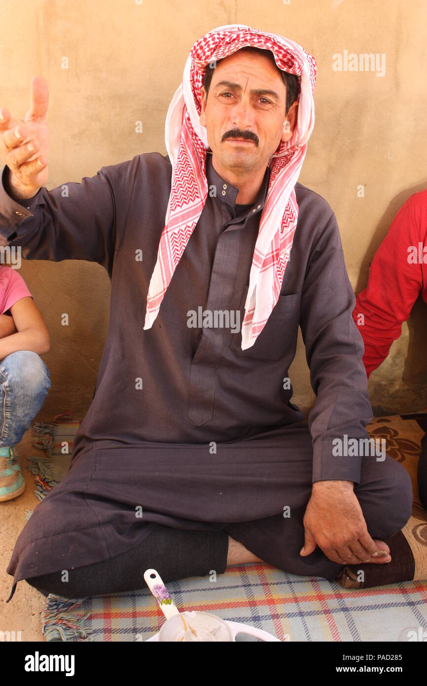 Arsal, Lebanon. 11th July, 2018. Syrian refugee Assad Huria, 51 ...
