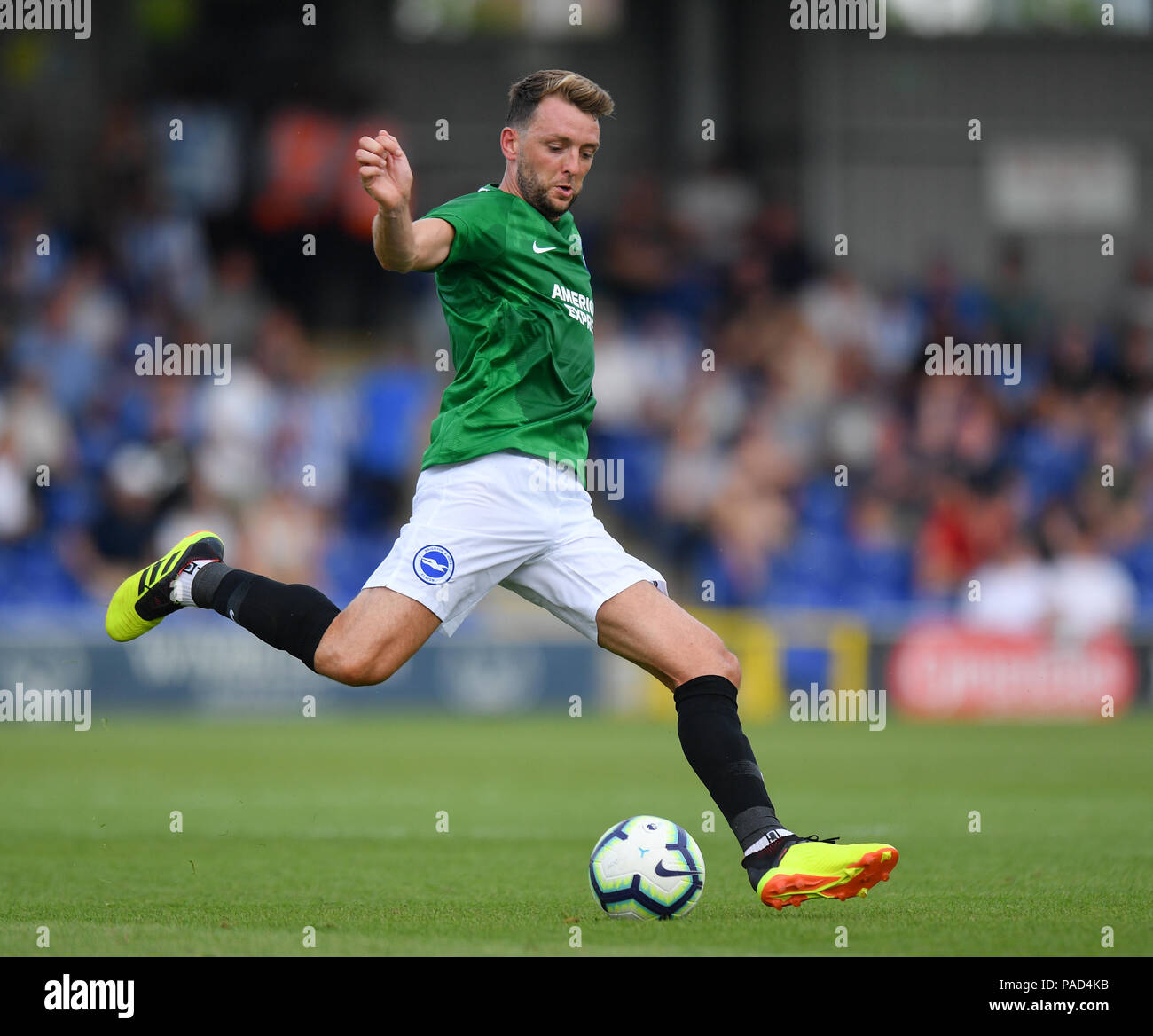 London, UK. 21st July, 2018: Brighton & Hove Albion's Dale Stephens in ...
