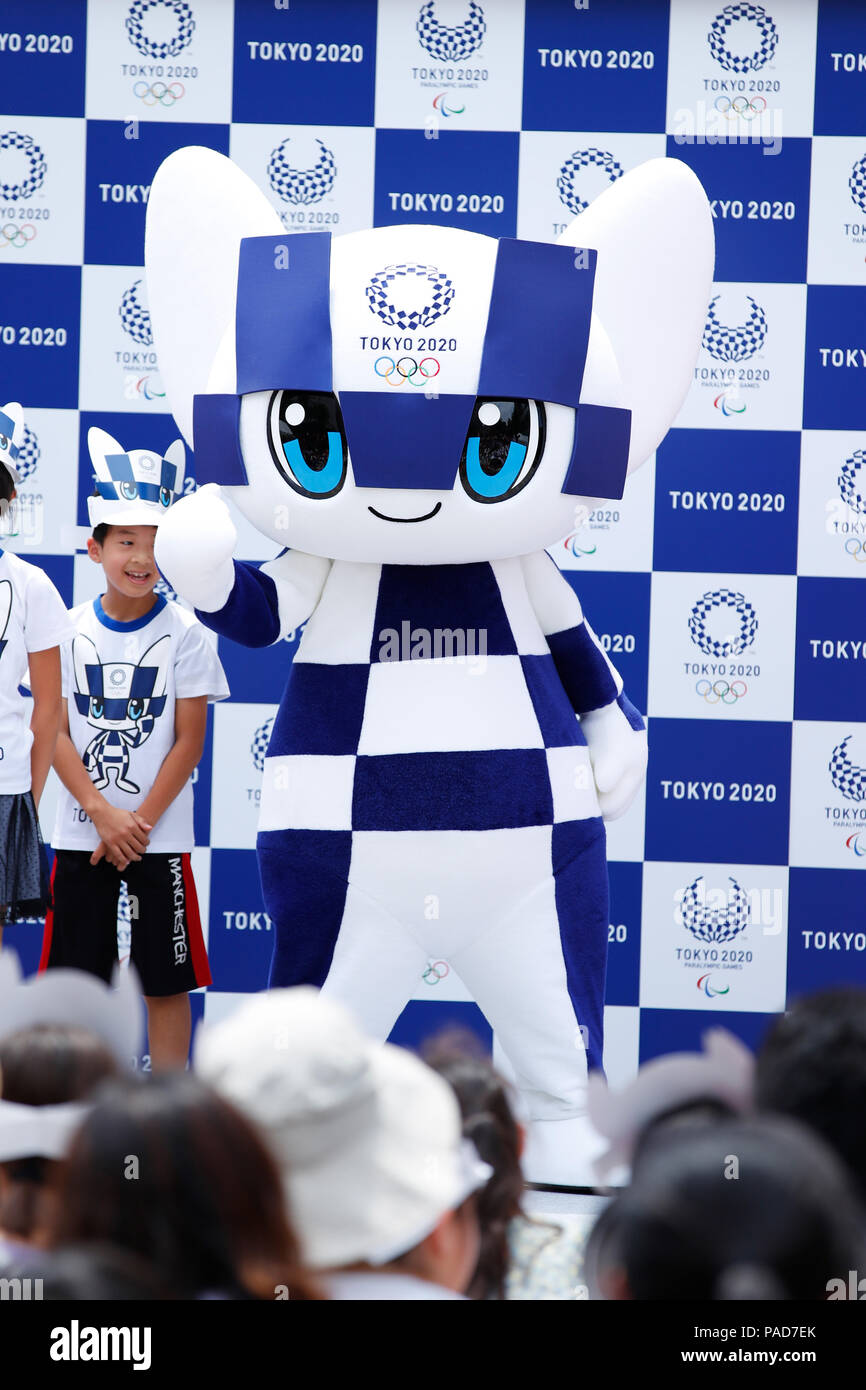 Tokyo, Japan. 22nd July, 2018. MIRAITOWA, JLUY 22, 2018 : Tokyo 2020 ...