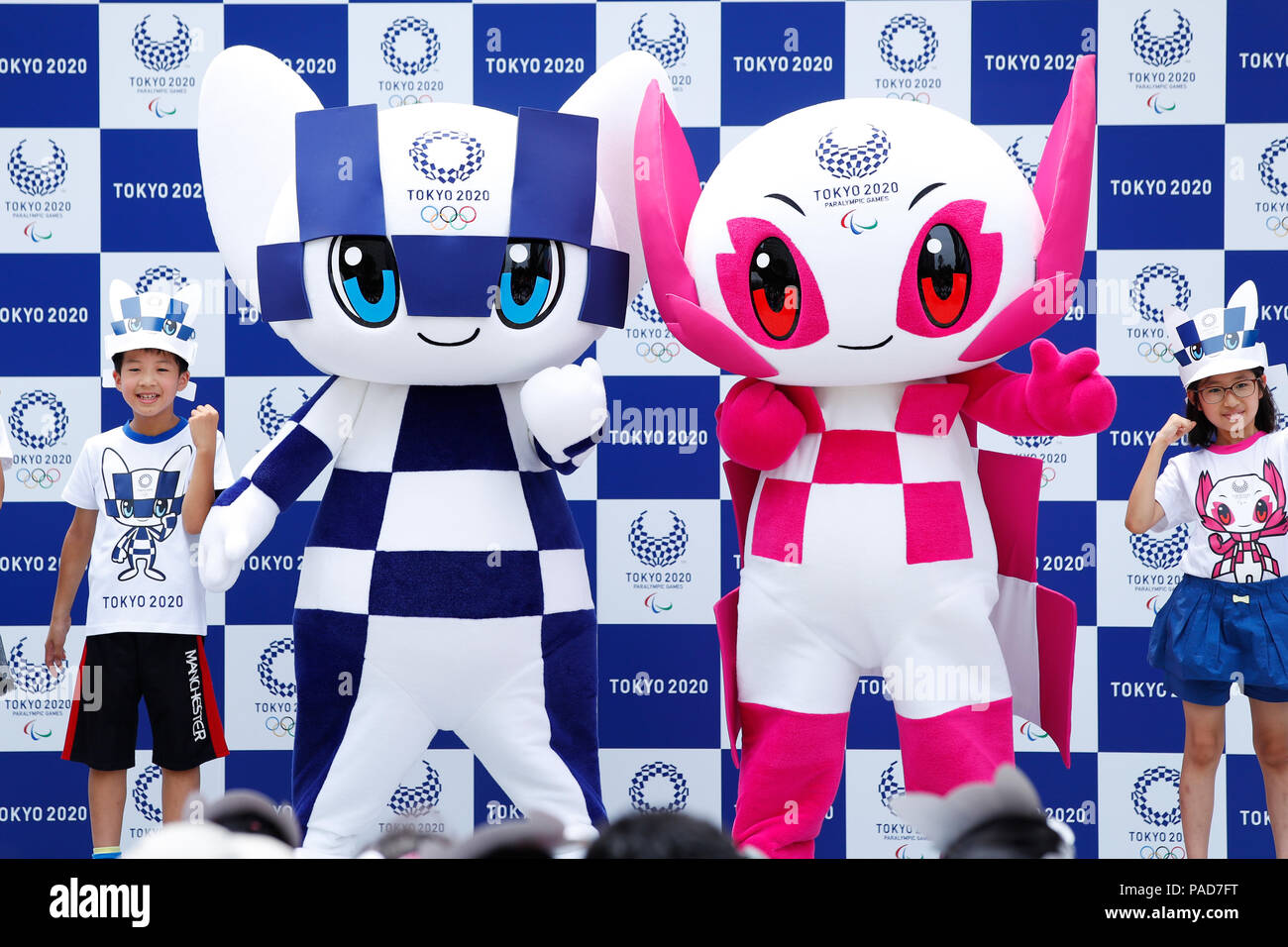 Tokyo, Japan. 22nd July, 2018. (L to R) MIRAITOWA, SOMEITY, JLUY 22 ...