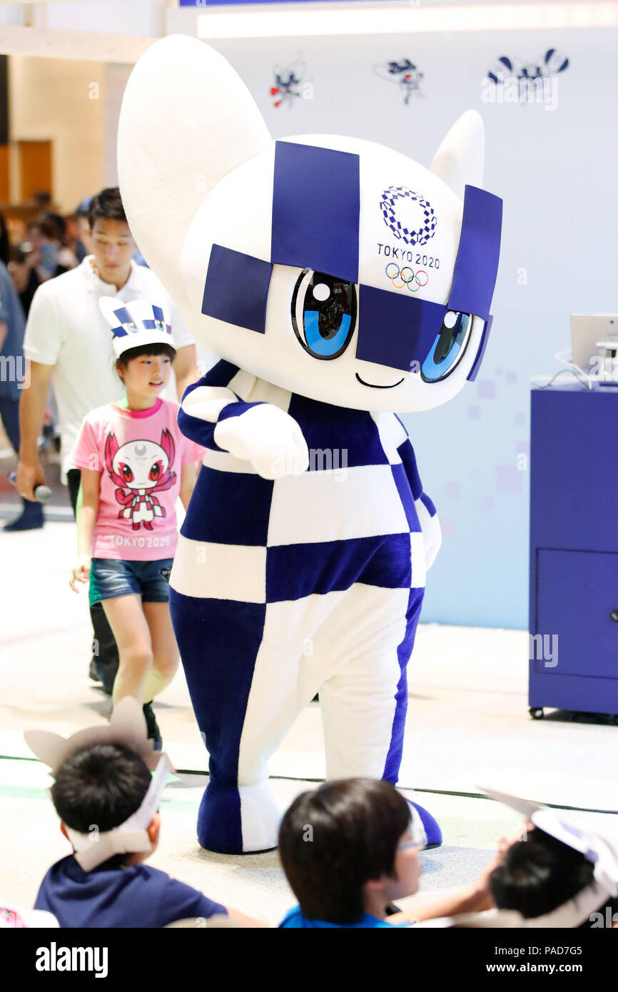 Tokyo, Japan. 22nd July, 2018. MIRAITOWA, JLUY 22, 2018 : Tokyo 2020 ...