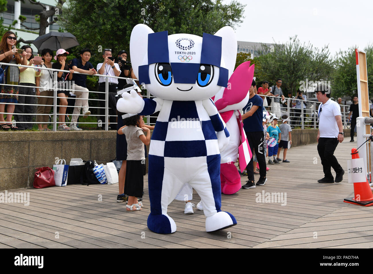 Tokyo, Japan. 22nd July, 2018. MIRAITOWA, JLUY 22, 2018 : Tokyo 2020 ...