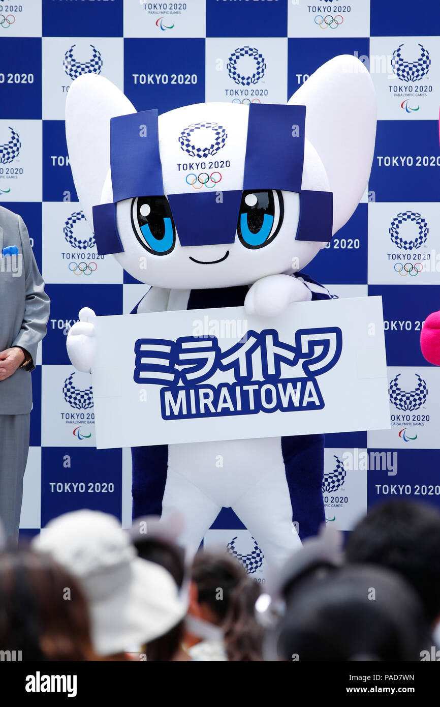 Tokyo olympic 2020 mascot miraitowa and someity hi-res stock ...