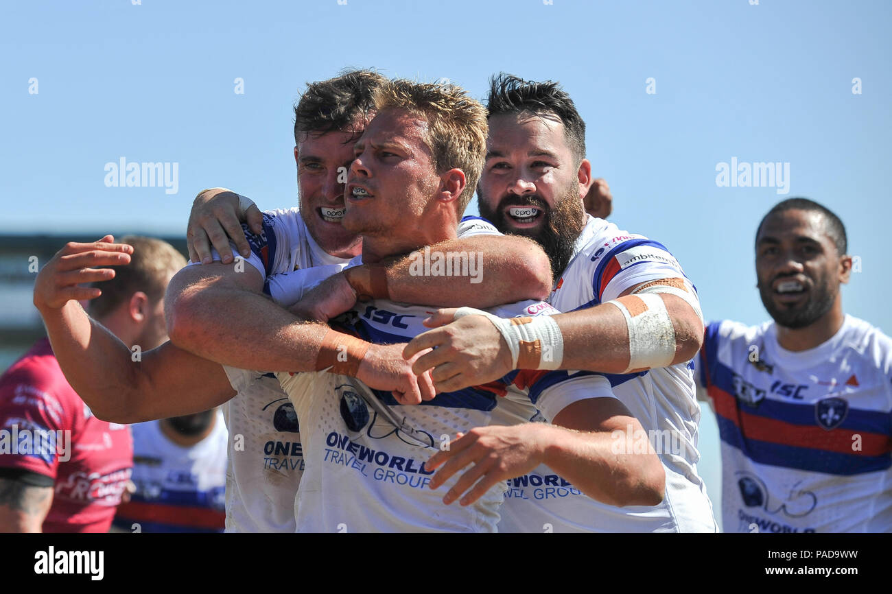 Mobile Rocket Stadium, Wakefield, UK. 22nd July, 2018. Betfred Super ...