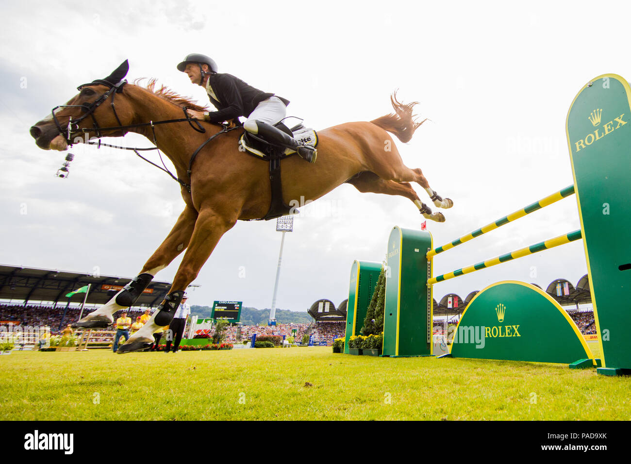 Germany, Aachen. 22nd July, 2018. CHIO, equestrian, show jumping. The ...