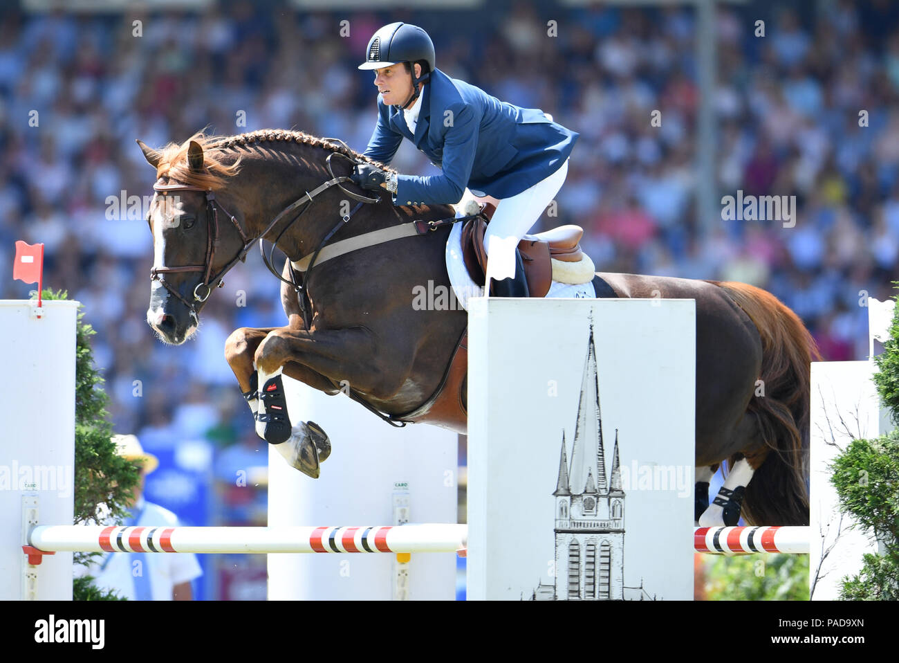 Germany, Aachen. 22nd July, 2018. CHIO, equestrian, show jumping. The ...