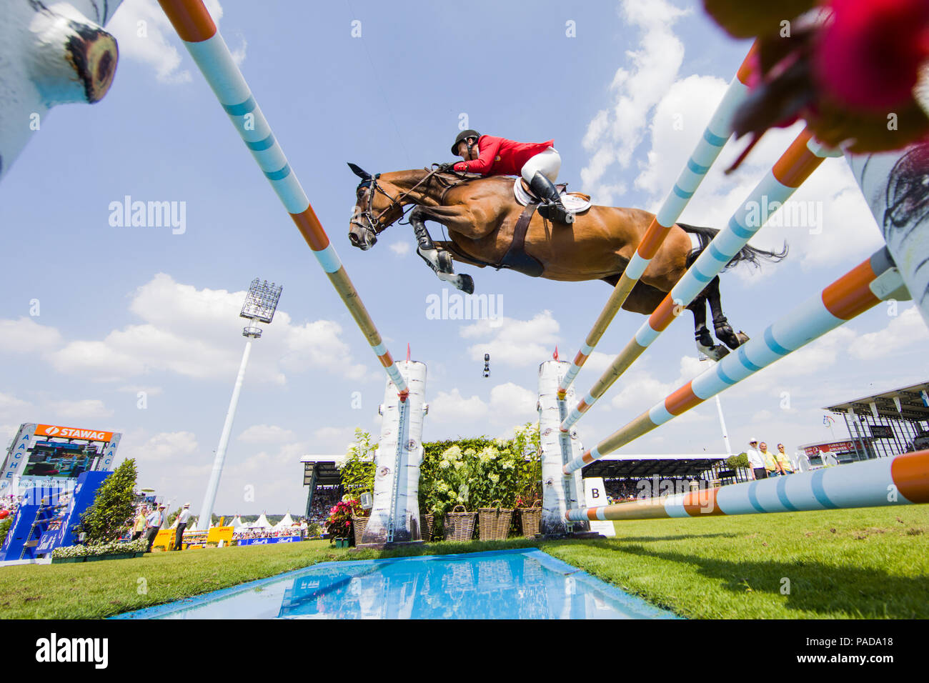Germany, Aachen. 22nd July, 2018. CHIO, equestrian, show jumping. The ...