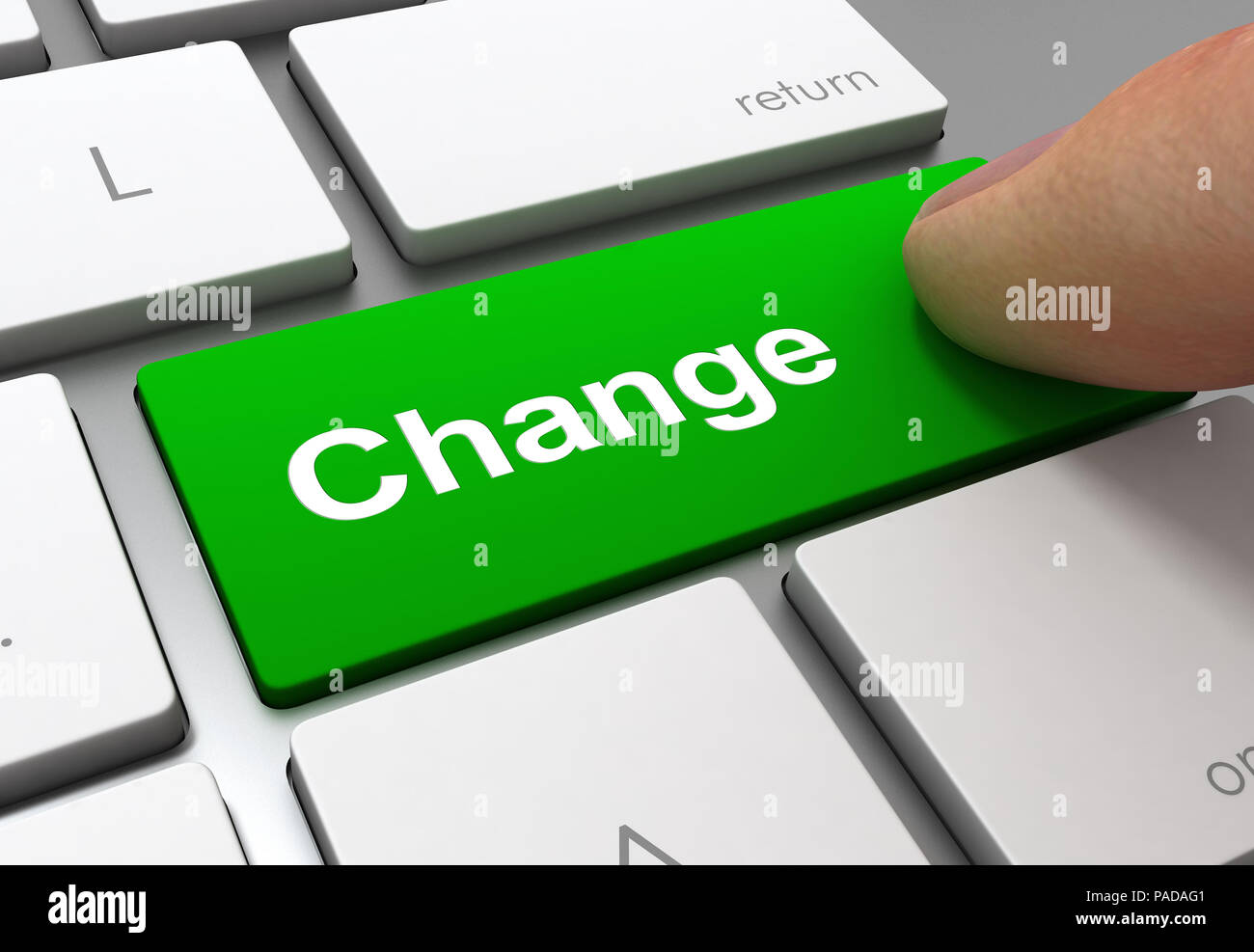 change button concept 3d illustration Stock Photo - Alamy