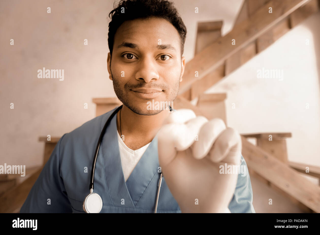 Medical doctor looking straight camera hi-res stock photography and ...