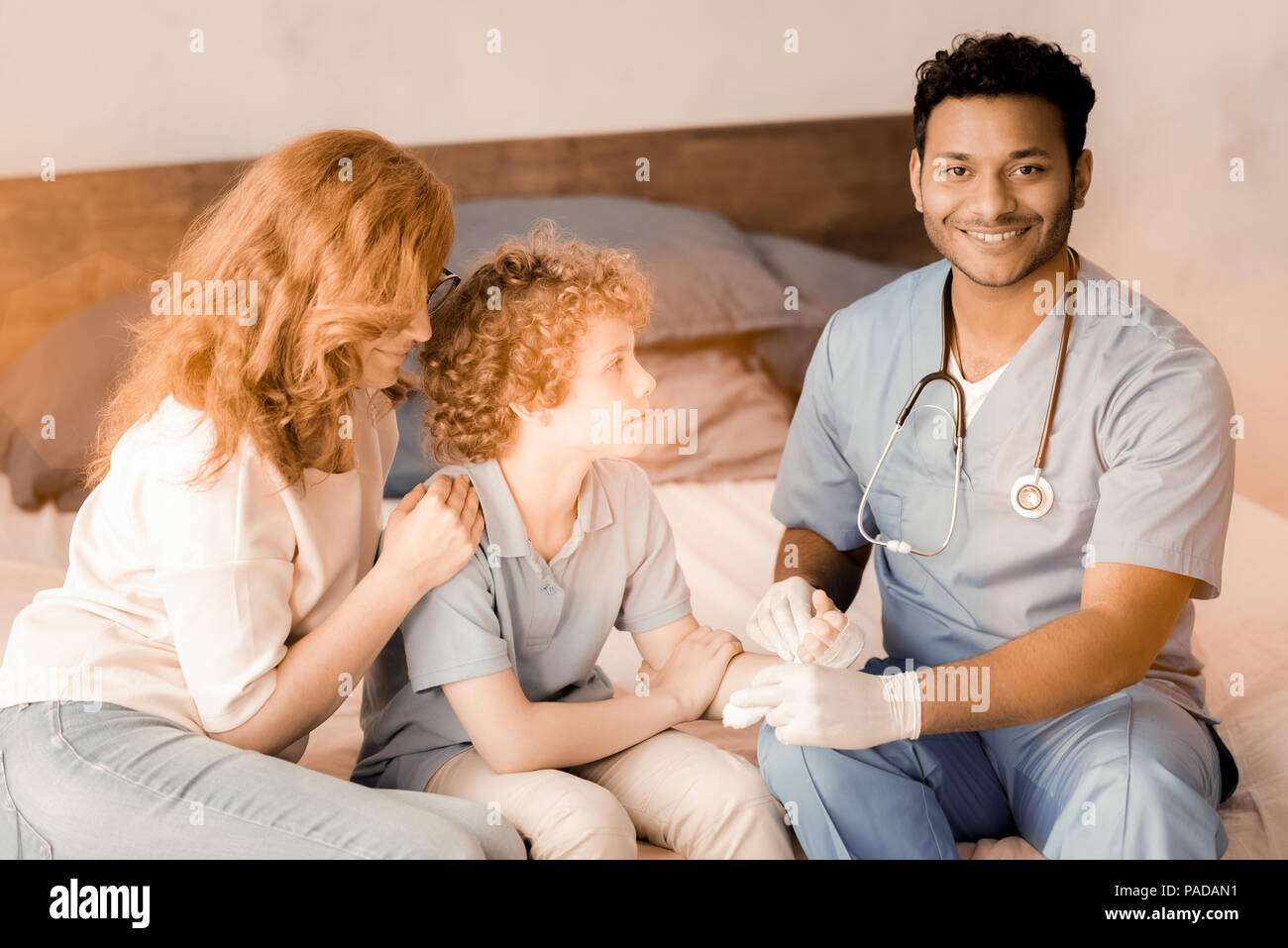 Patient consultation hand holding hi-res stock photography and images ...