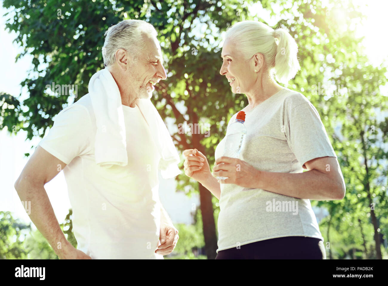 Two senior people hi-res stock photography and images - Alamy