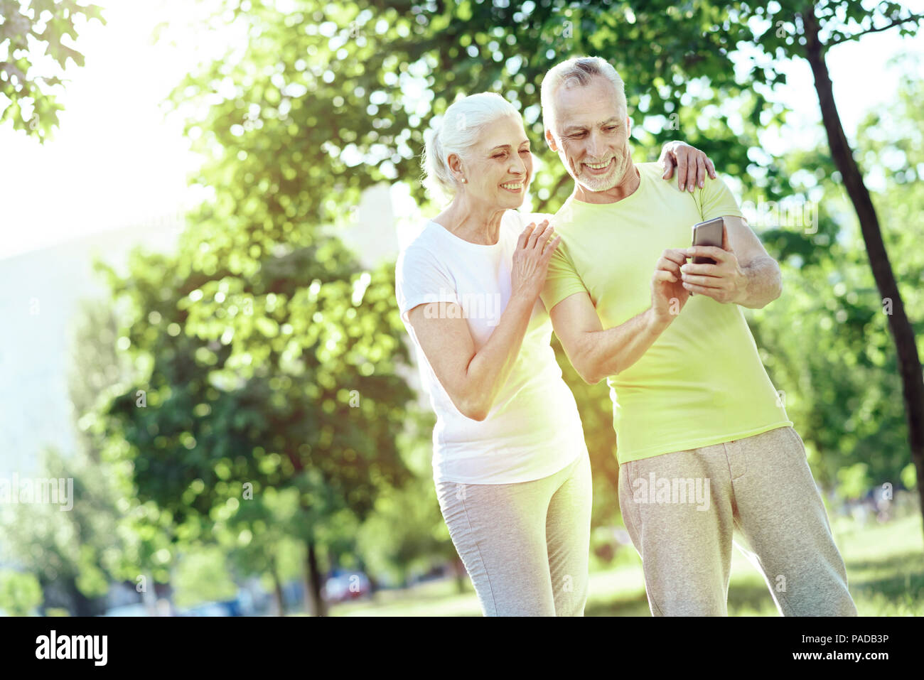 Pensioners outside together hi-res stock photography and images - Alamy