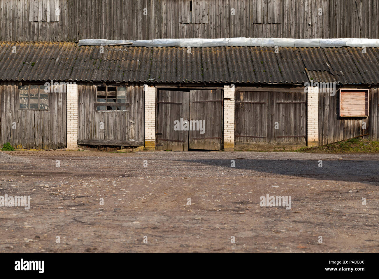 a general outline of an old abandoned building on a background with ...