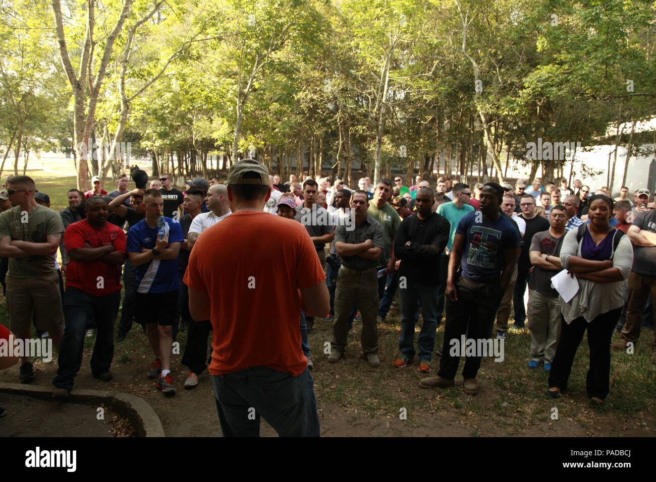 Sfc. Daniel Wilson of Task Force Red Wolf, briefs U.S. military members ...