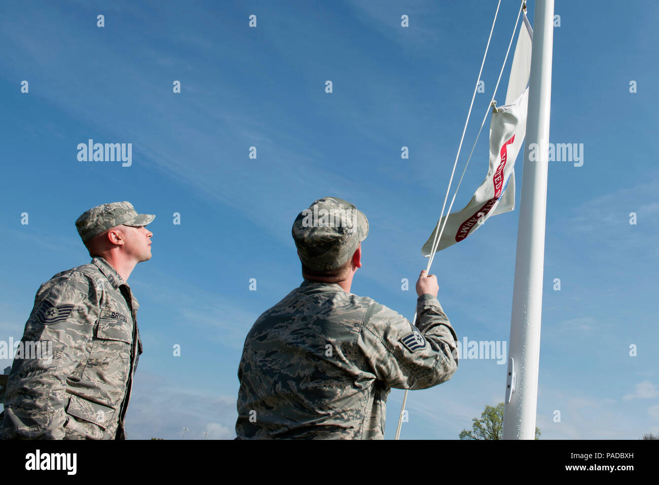 U.S. Air Force Tech. Sgt. Brandon Bridges and Staff Sgt. Steven Spear ...