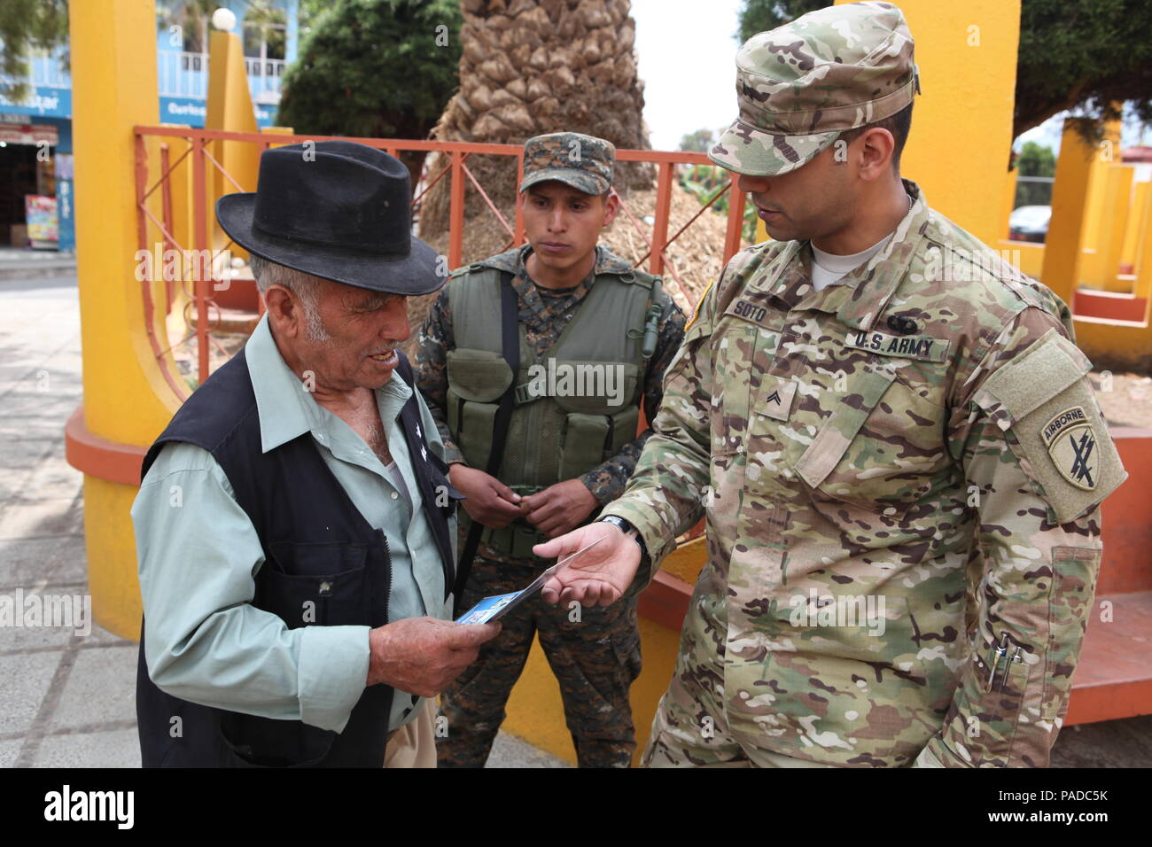 U.S. Army Cpl. Jonathan Soto with the 344th Psychological Operations ...