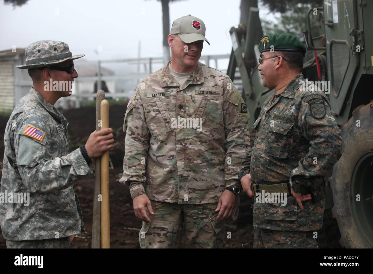 U.S. Army Lt. Col. Darrell Martin with Task Force (TF) Red Wolf talks ...