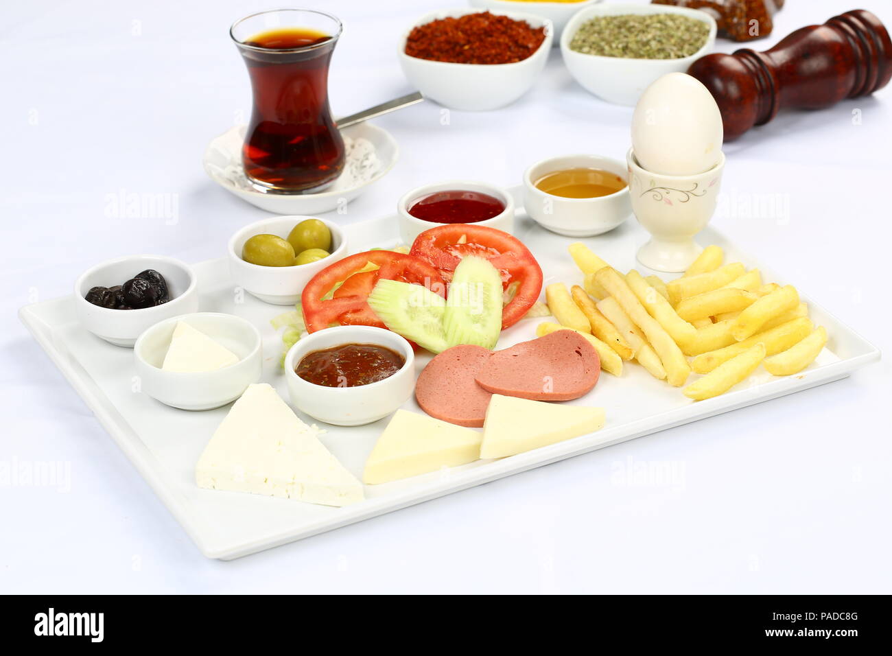 Traditional Turkish breakfast Stock Photo - Alamy
