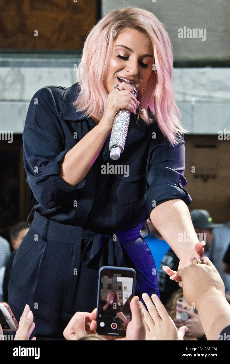 New York, NY, USA. 15th May, 2018. American Singer-Songwriter Meghan ...