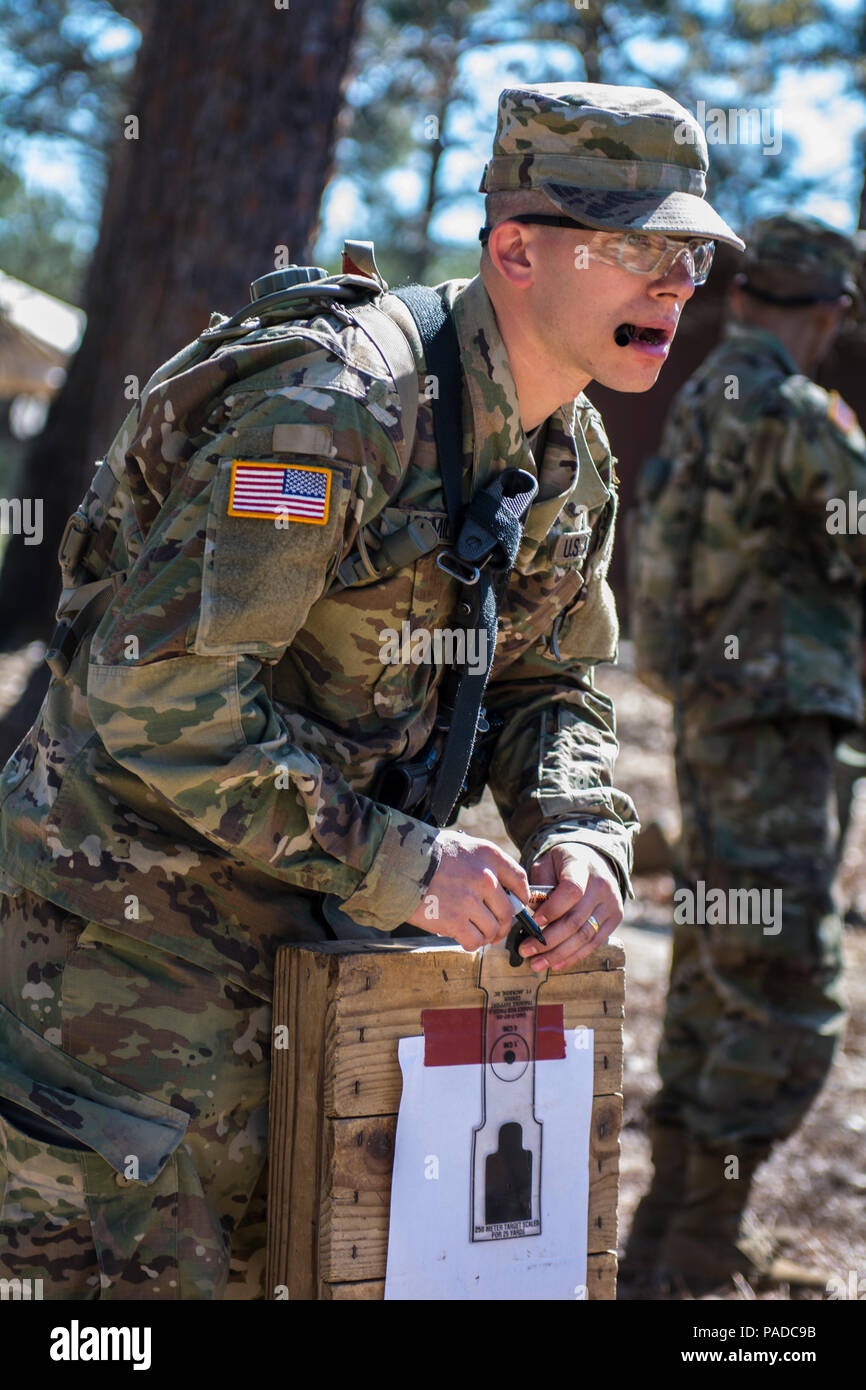 Pvt. Evan Hamilton, a Soldier in basic combat training with Co. E, 1st ...