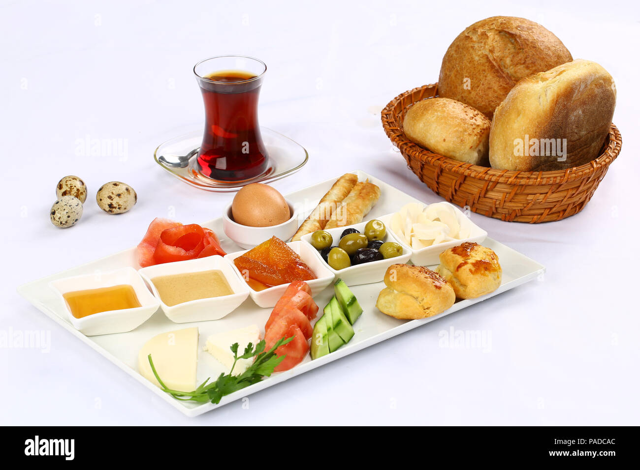 Traditional Turkish breakfast Stock Photo - Alamy