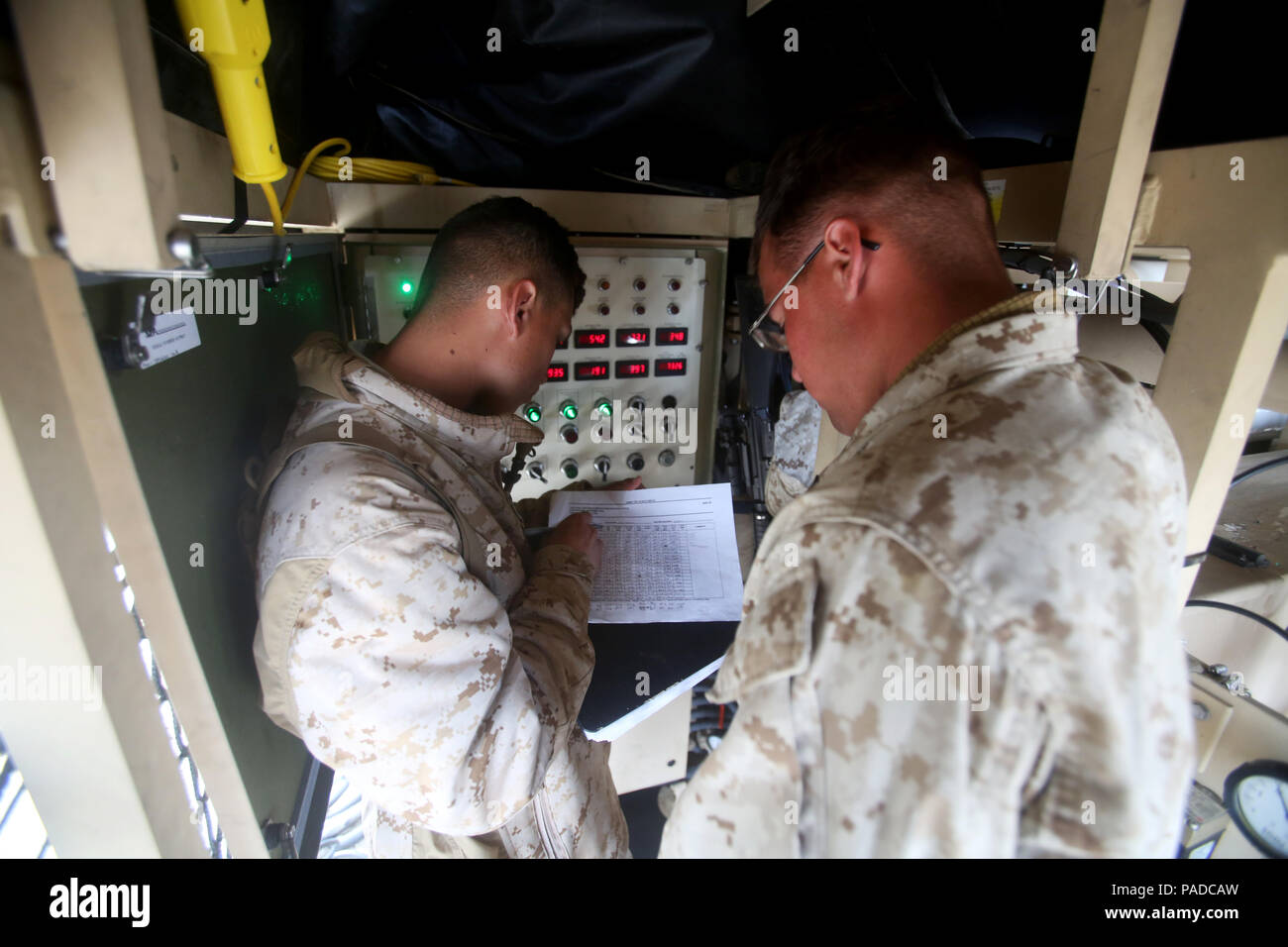 Private First Class Daniel Bonilla and Lance Cpl. Tyler Schneider, both ...