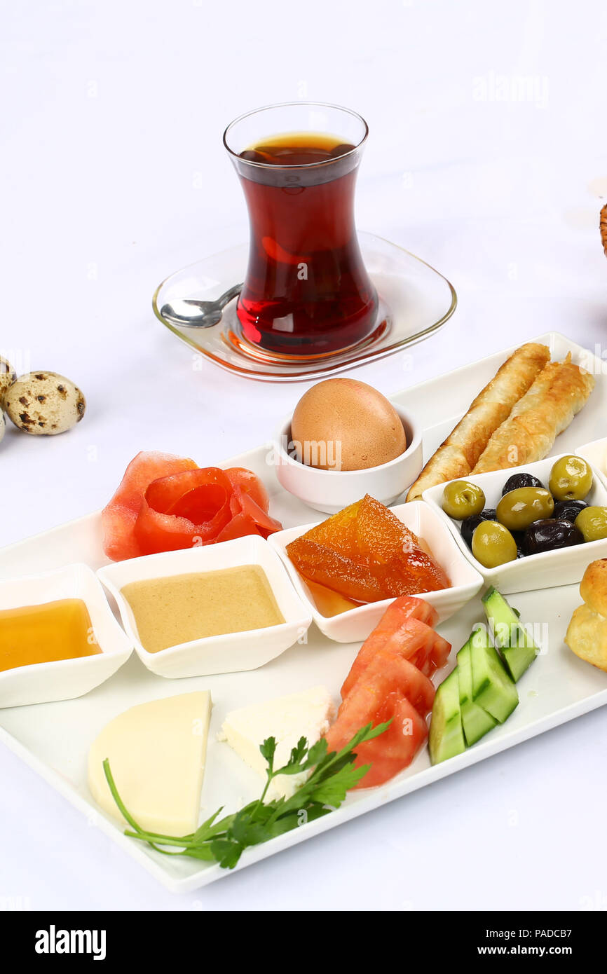 Traditional Turkish breakfast Stock Photo - Alamy