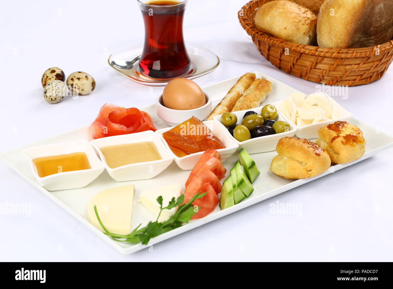 Traditional Turkish breakfast Stock Photo - Alamy