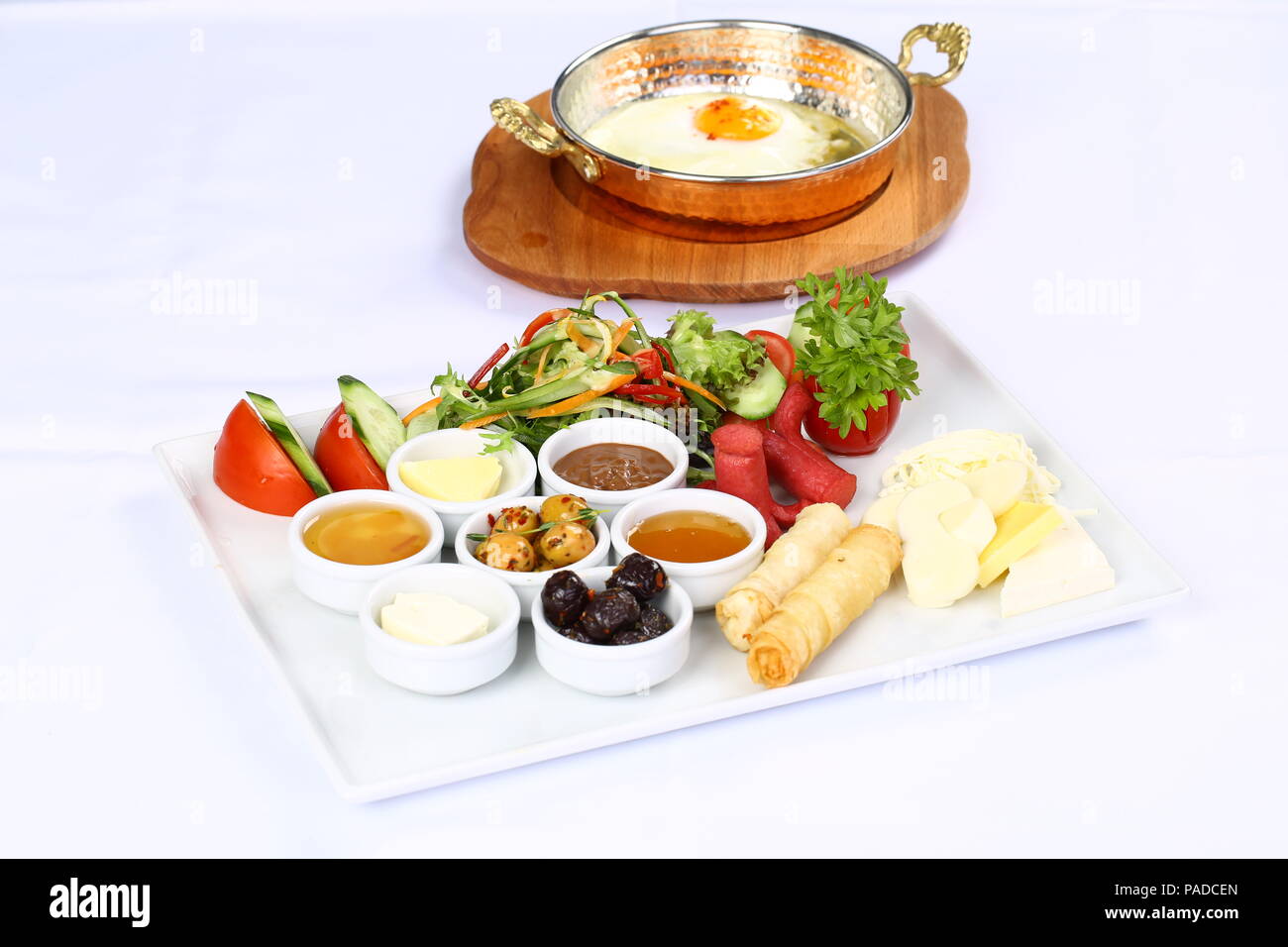 Traditional Turkish breakfast Stock Photo - Alamy