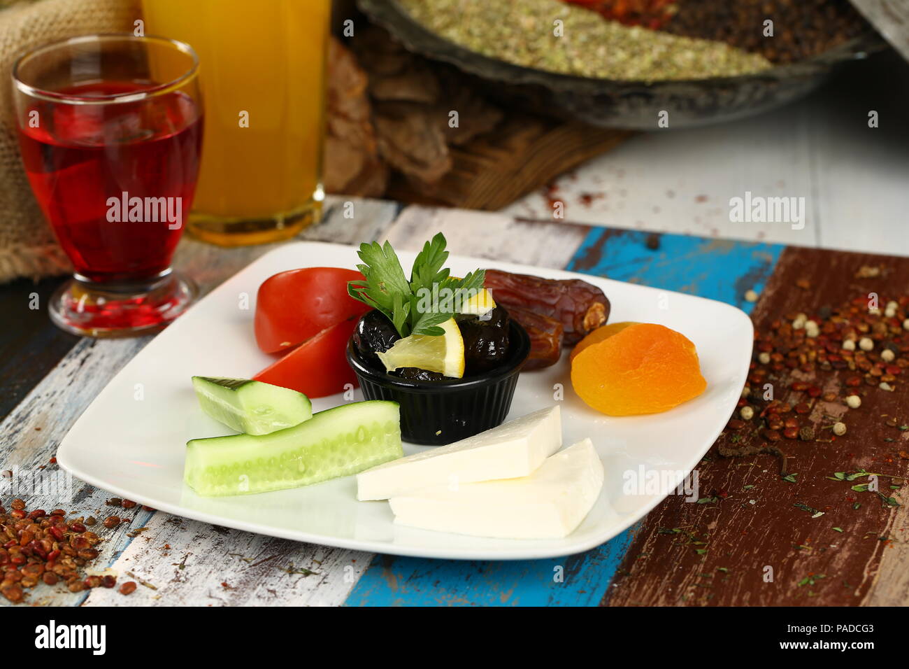 Traditional Turkish breakfast Stock Photo - Alamy