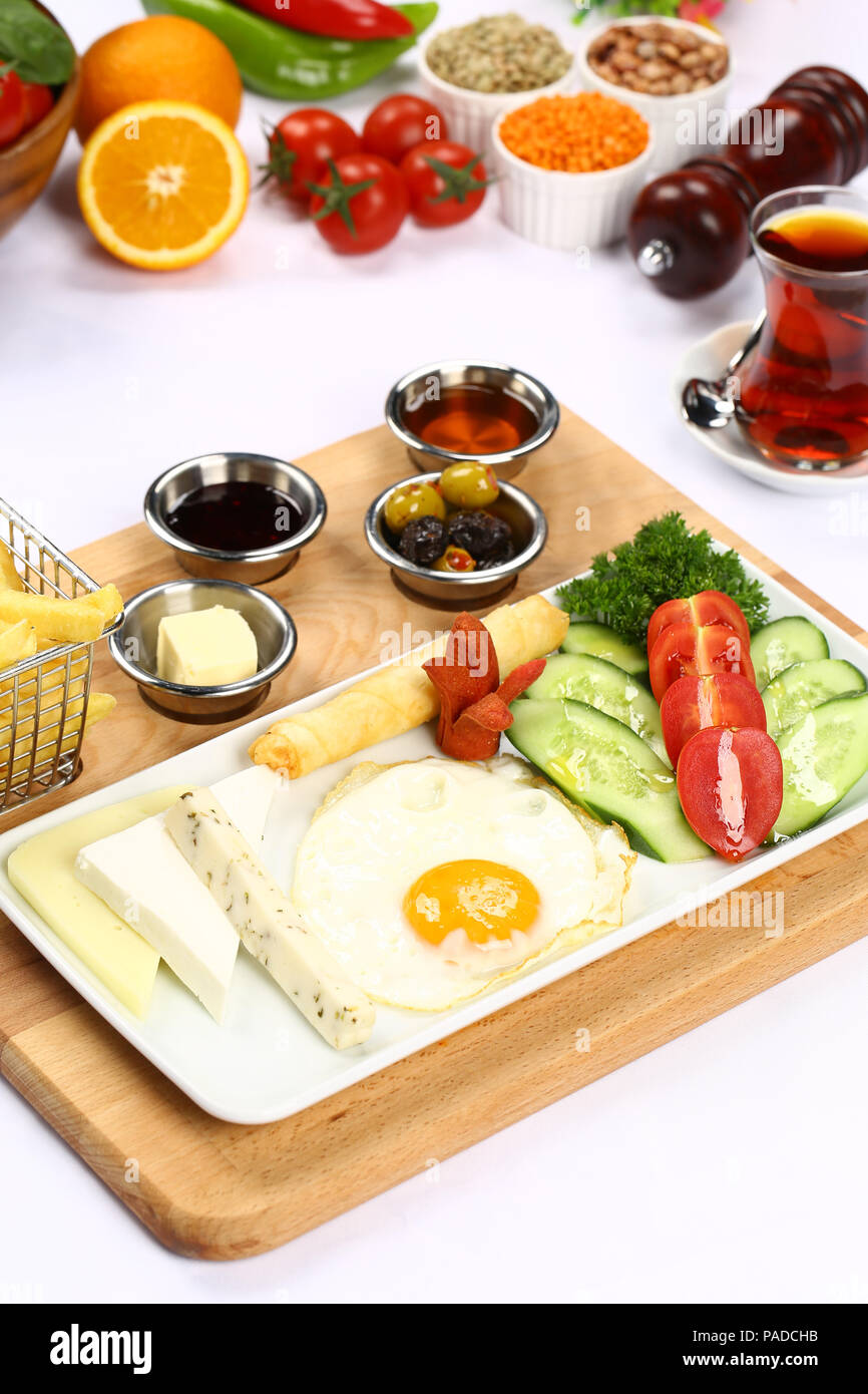 Traditional Turkish breakfast Stock Photo - Alamy