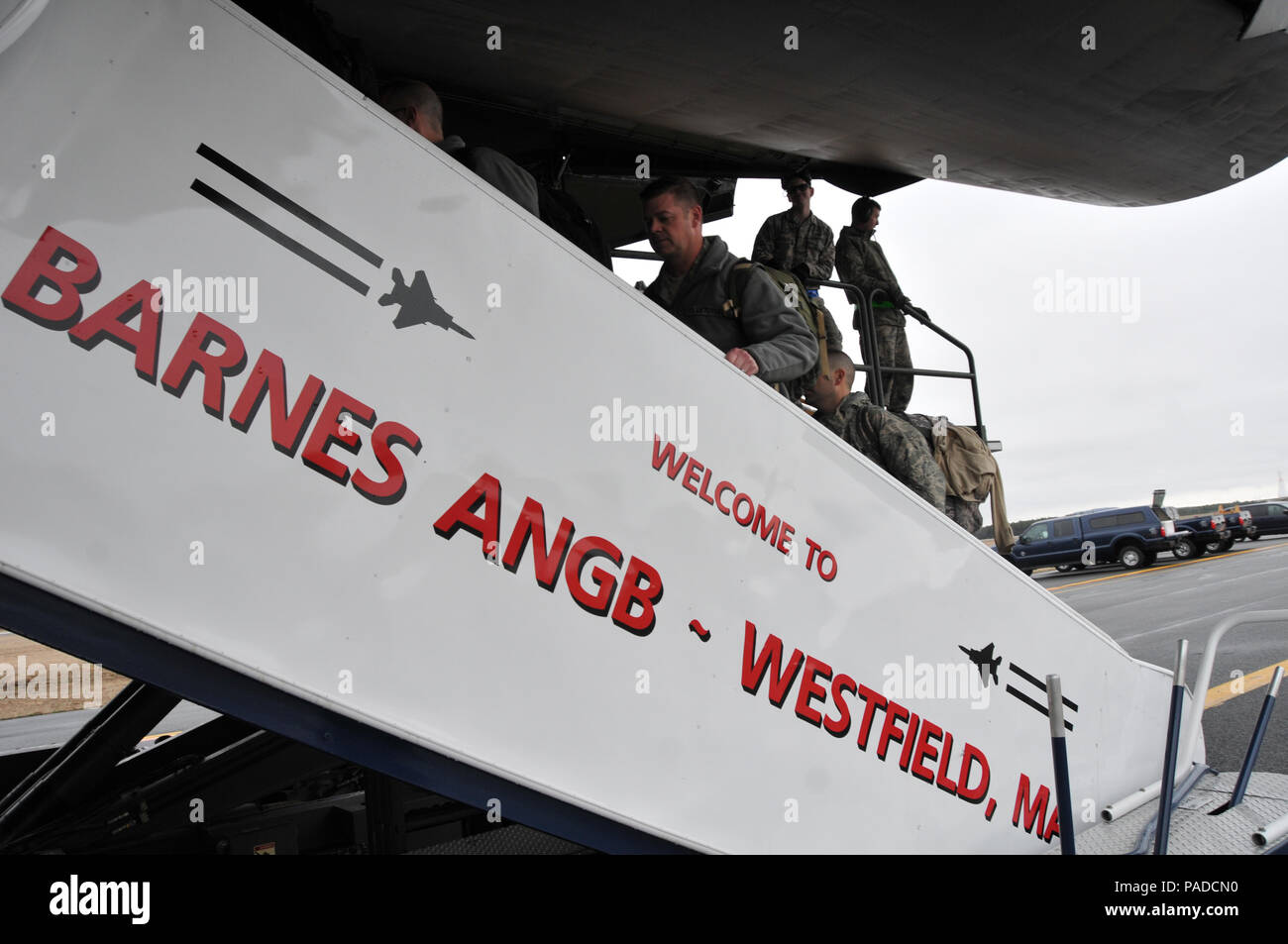 The Massachusetts Air National Guard 104th Fighter Wing, deploys over ...