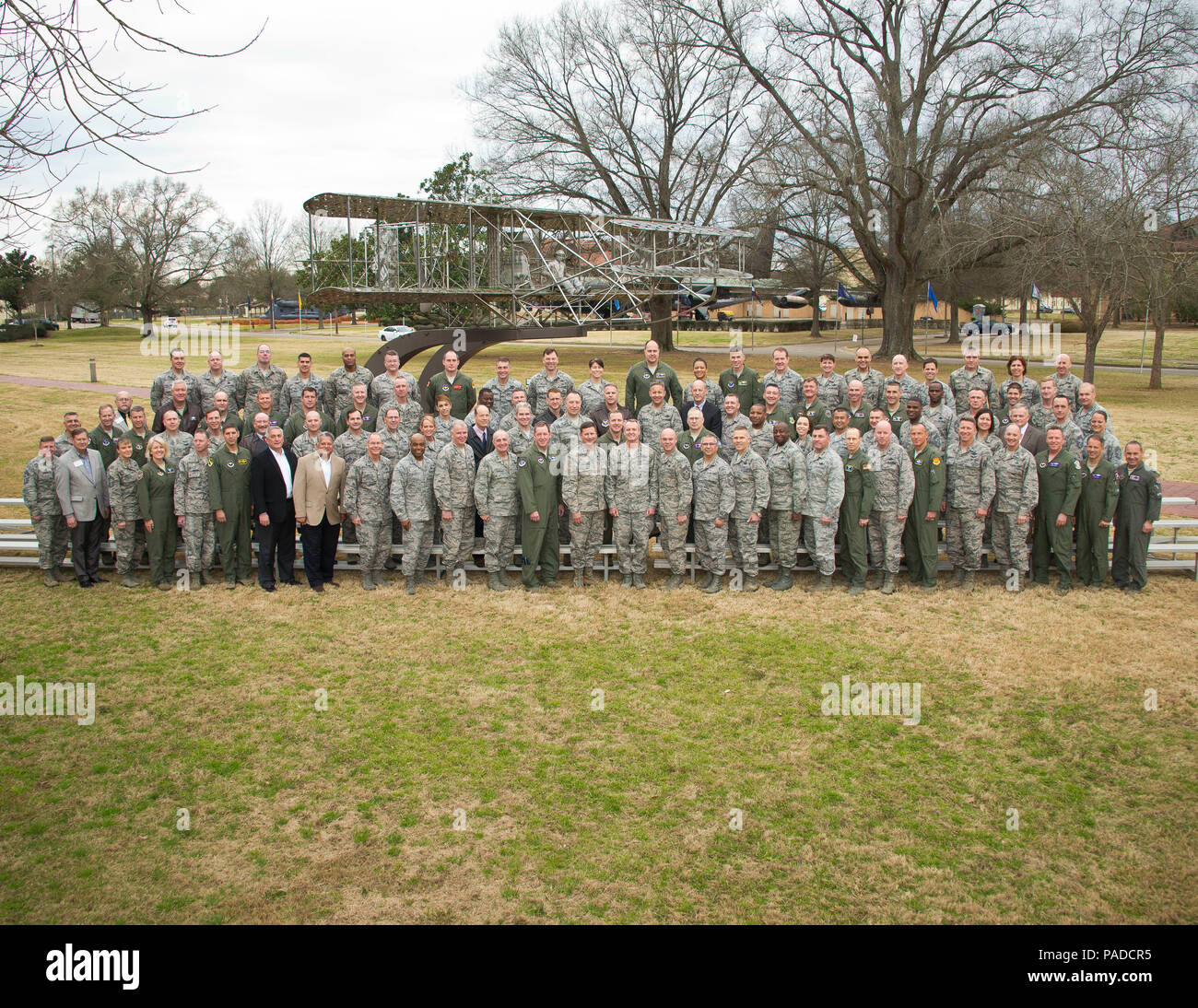 Air Education and Training Command senior leaders pose for a group ...