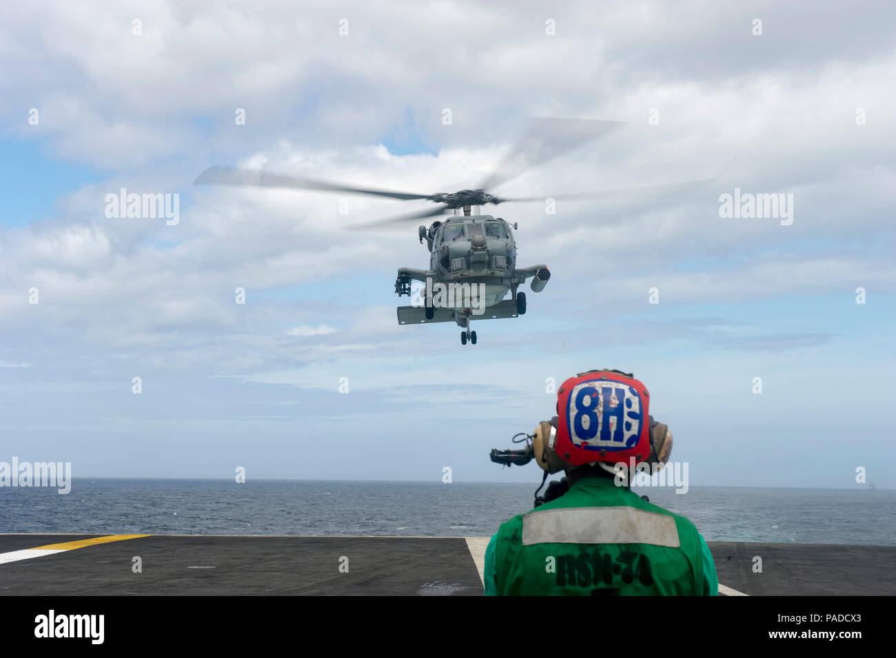 160331-N-FI568-060 ATLANTIC OCEAN (March 31, 2016) - An MH-60R Seahawk ...